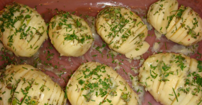 Tastee Recipe Slip One Of These Sliced Spuds With Herbs And Cheese On ...